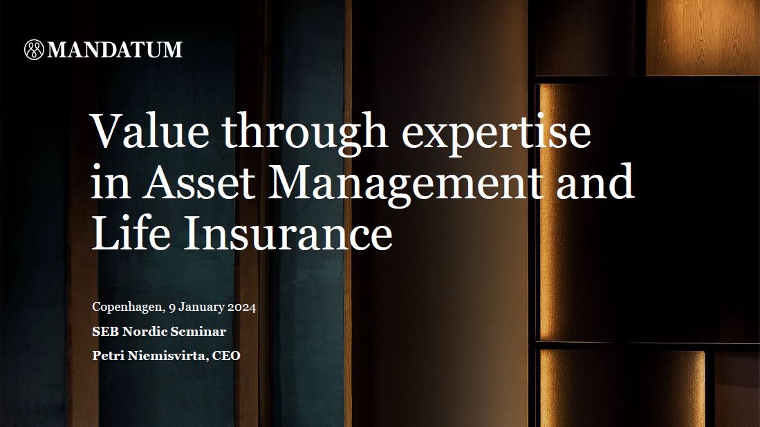 Kvartaaliraportointi ja esitykset - Mandatum