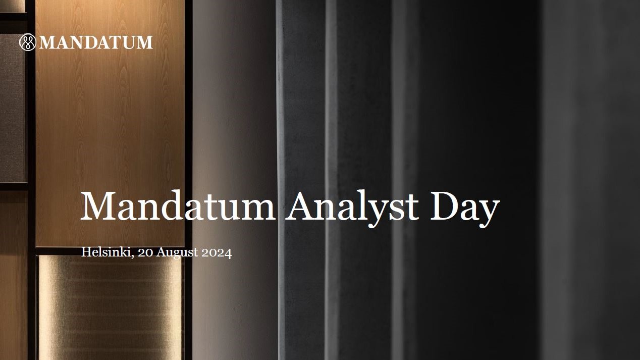 Quarterly reporting and presentations - Mandatum